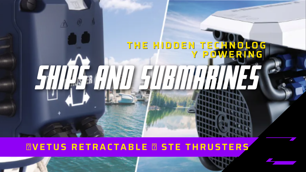 ⚓💥VETUS Retractable 🛠️ STE thrusters🔩⚓️ MAXIMIZING Maneuverability with ...